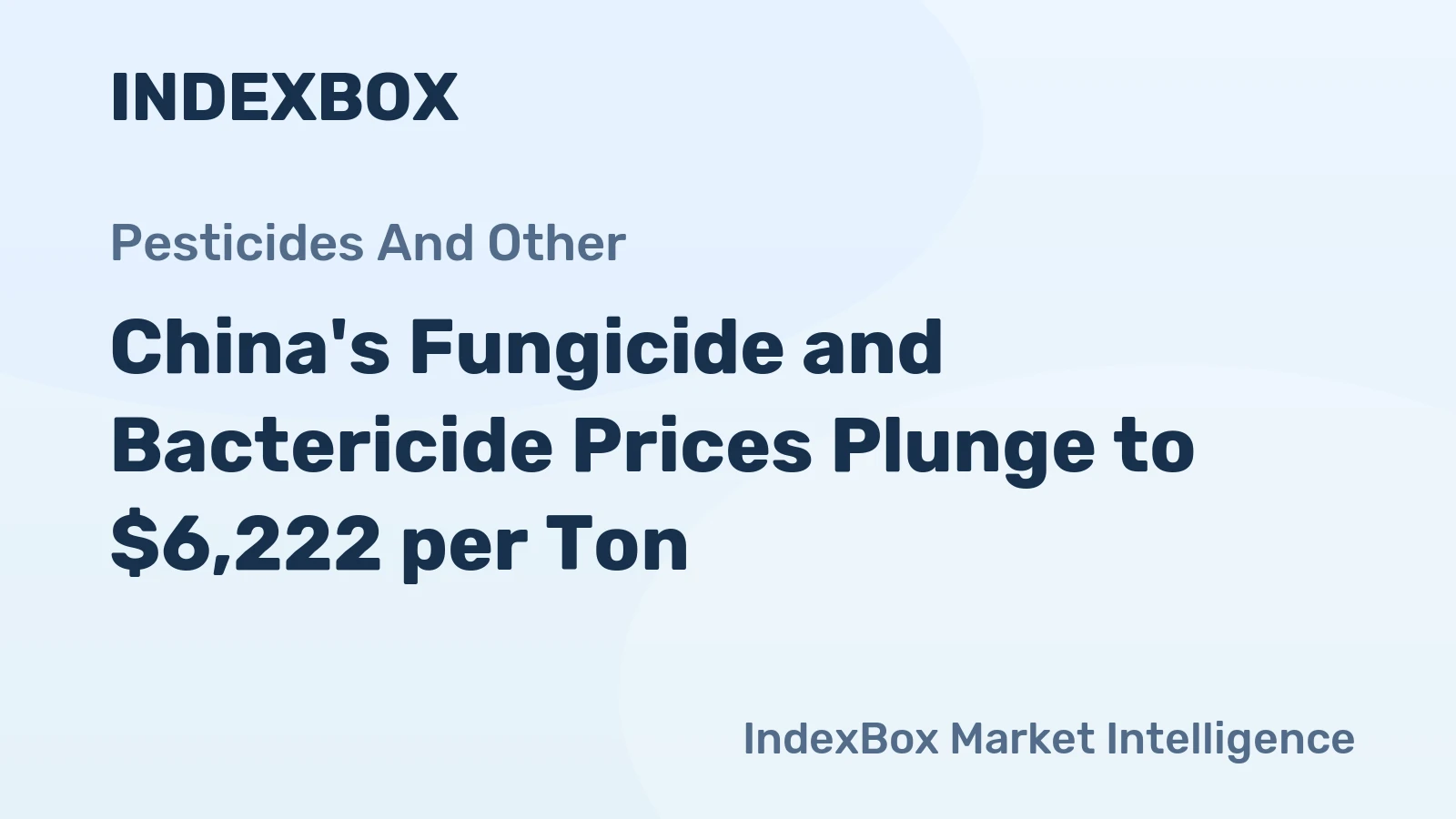China's Fungicide and Bactericide Prices Plunge to $6,222 per Ton