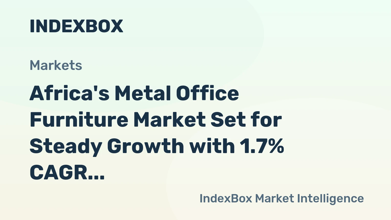 Africa's Metal Office Furniture Market Set for Steady Growth with 1.7% CAGR Through 2035