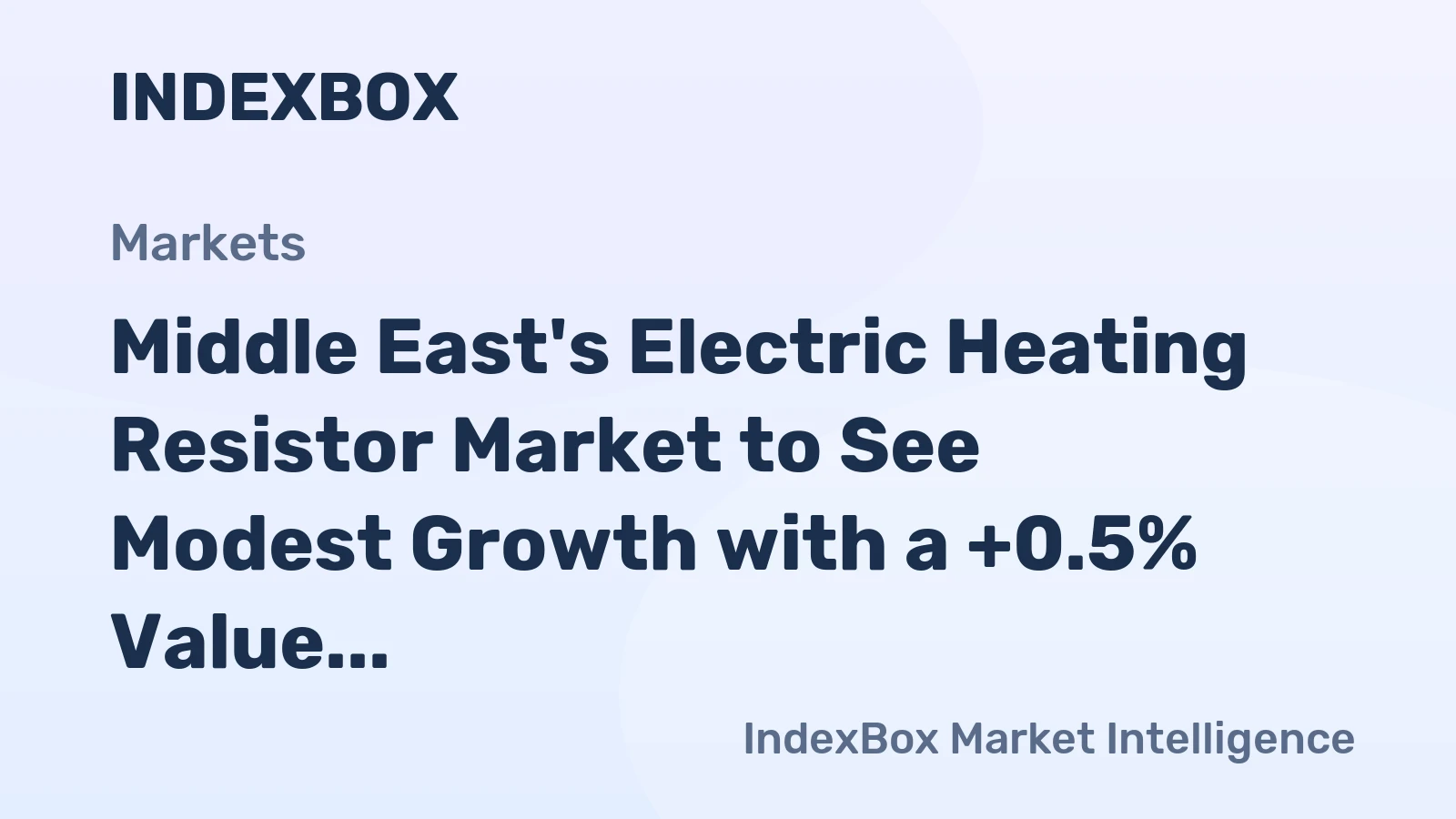 Middle East's Electric Heating Resistor Market to See Modest Growth with a +0.5% Value CAGR Through 2035