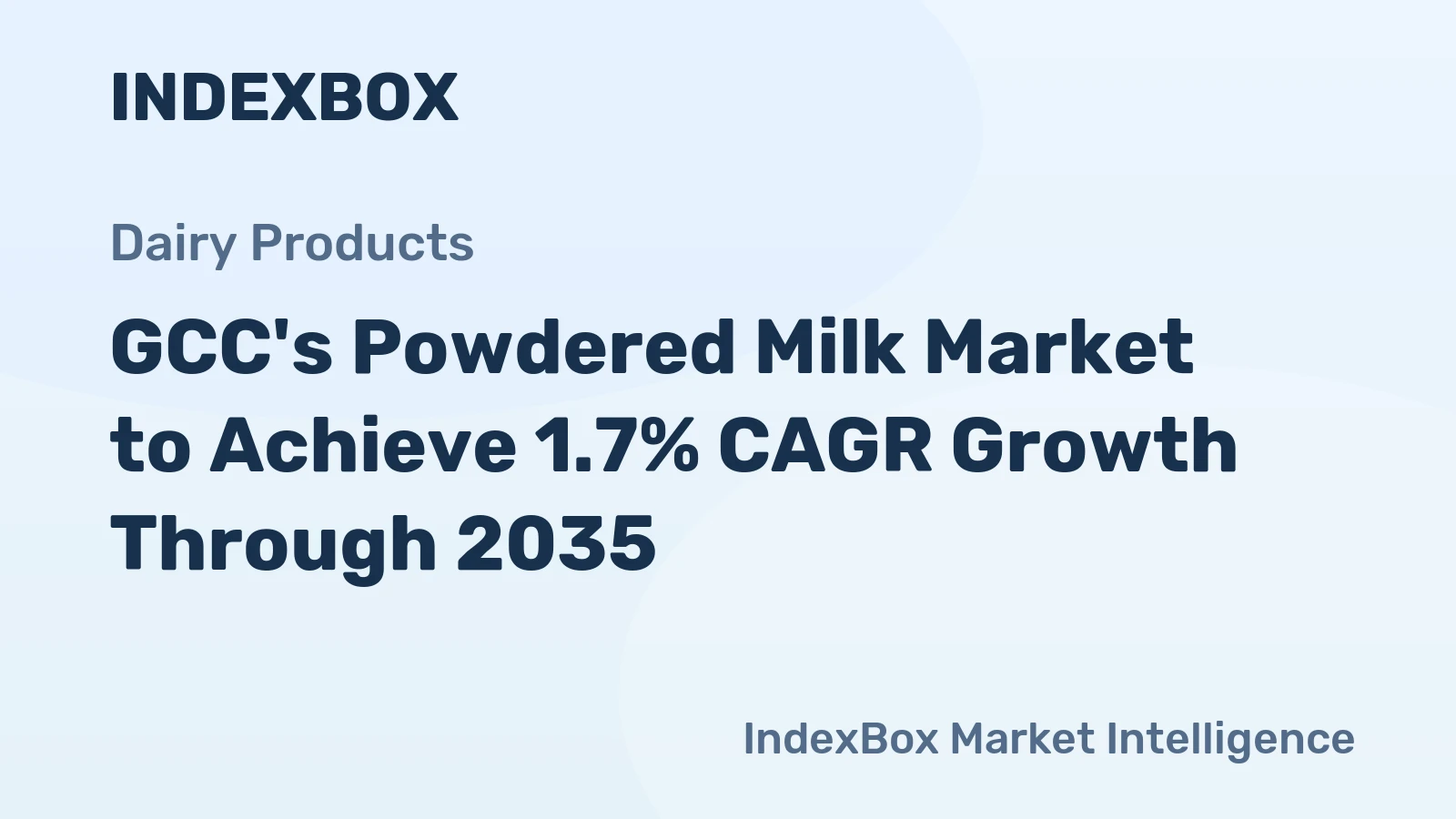 GCC's Powdered Milk Market to Achieve 1.7% CAGR Growth Through 2035