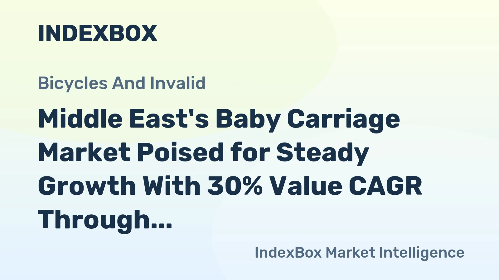 Middle East's Baby Carriage Market Poised for Steady Growth With 30% Value CAGR Through 2035