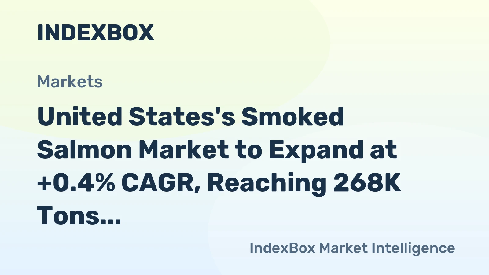 United States's Smoked Salmon Market to Expand at +0.4% CAGR, Reaching 268K Tons by 2035