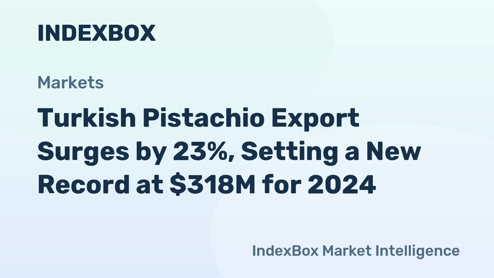 Turkish Pistachio Export Surges by 23%, Setting a New Record at $318M for 2024