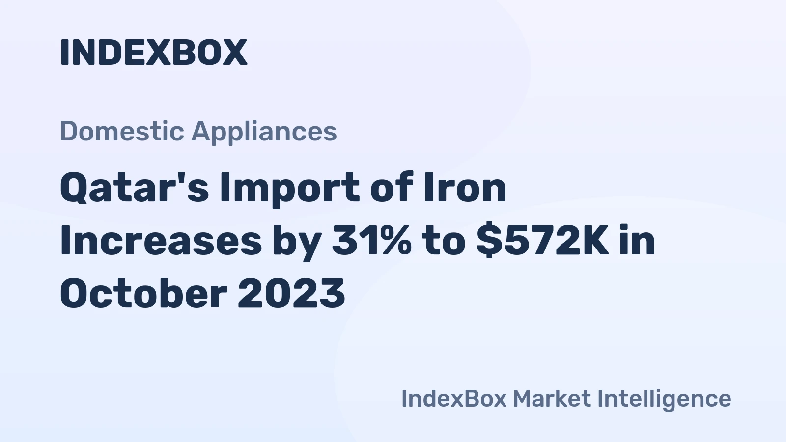 Qatar's Import of Iron Increases by 31% to $572K in October 2023