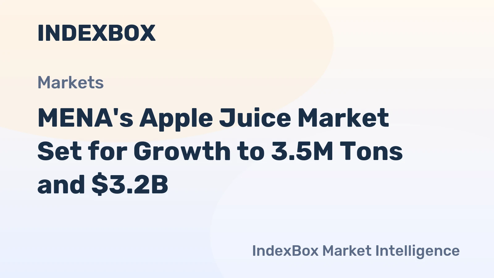 MENA's Apple Juice Market Set for Growth to 3.5M Tons and $3.2B