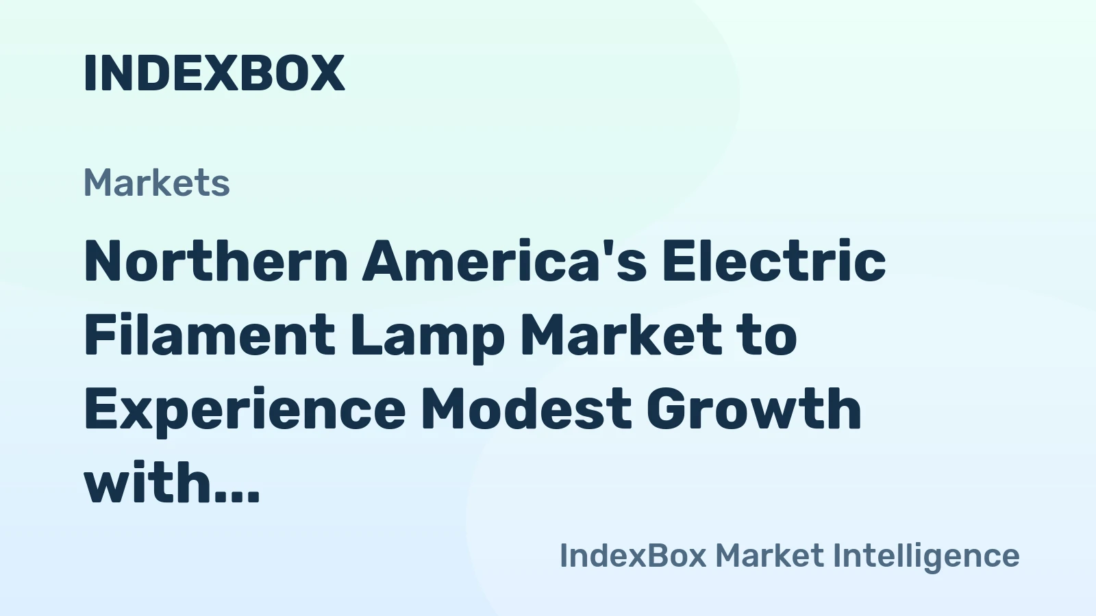 Northern America's Electric Filament Lamp Market to Experience Modest Growth with +0.2% CAGR from 2024 to 2035