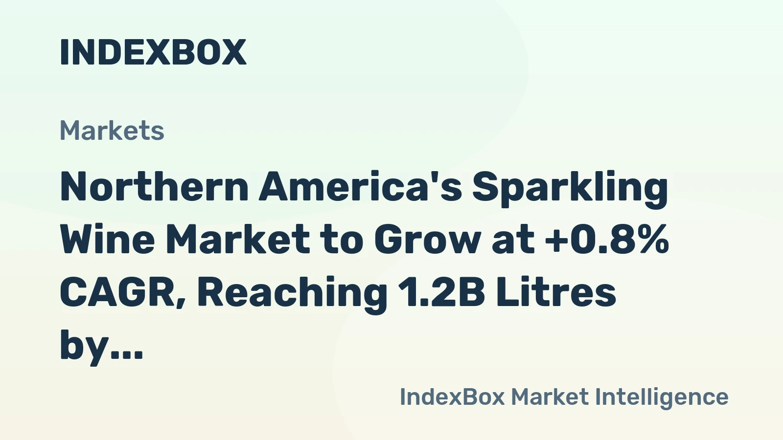 Northern America's Sparkling Wine Market to Grow at +0.8% CAGR, Reaching 1.2B Litres by 2035
