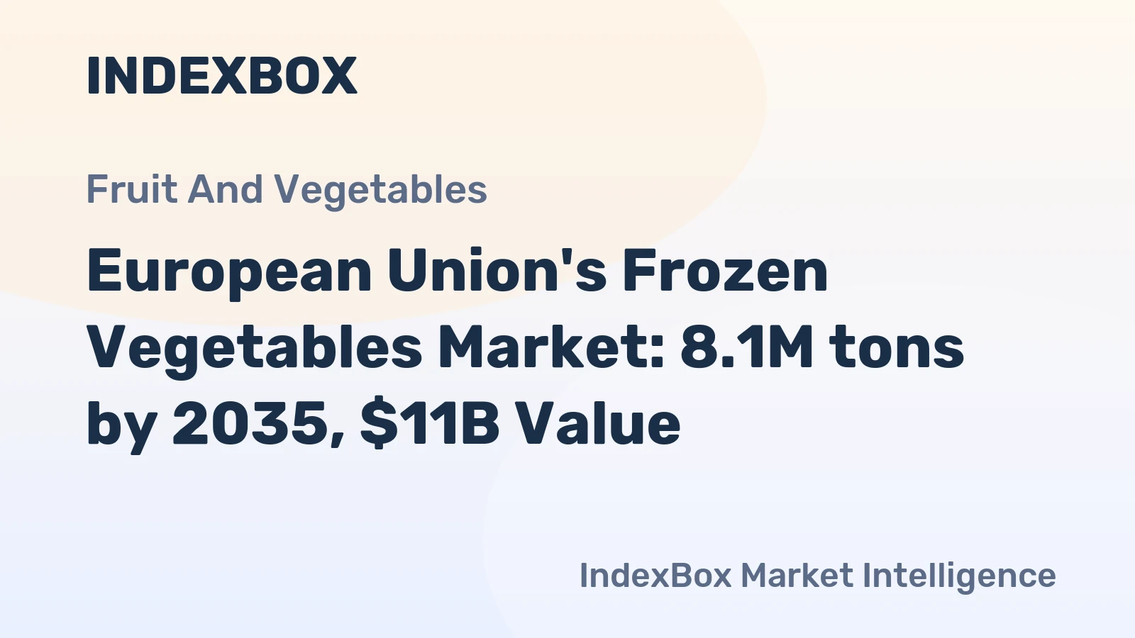 European Union's Frozen Vegetables Market: 8.1M tons by 2035, $11B Value