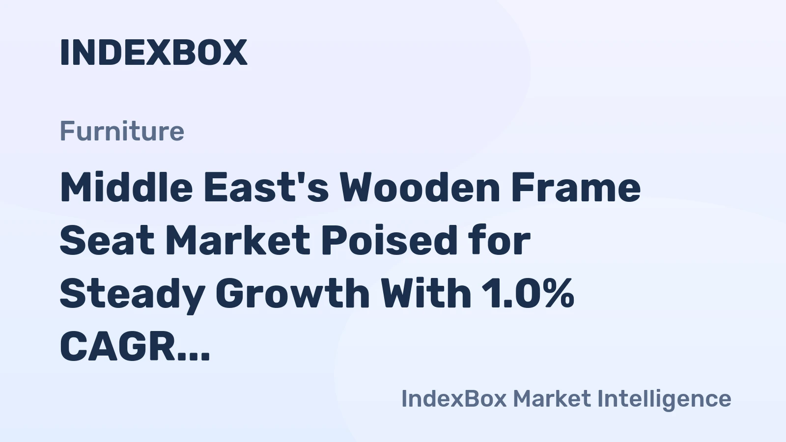 Middle East's Wooden Frame Seat Market Poised for Steady Growth With 1.0% CAGR Through 2035