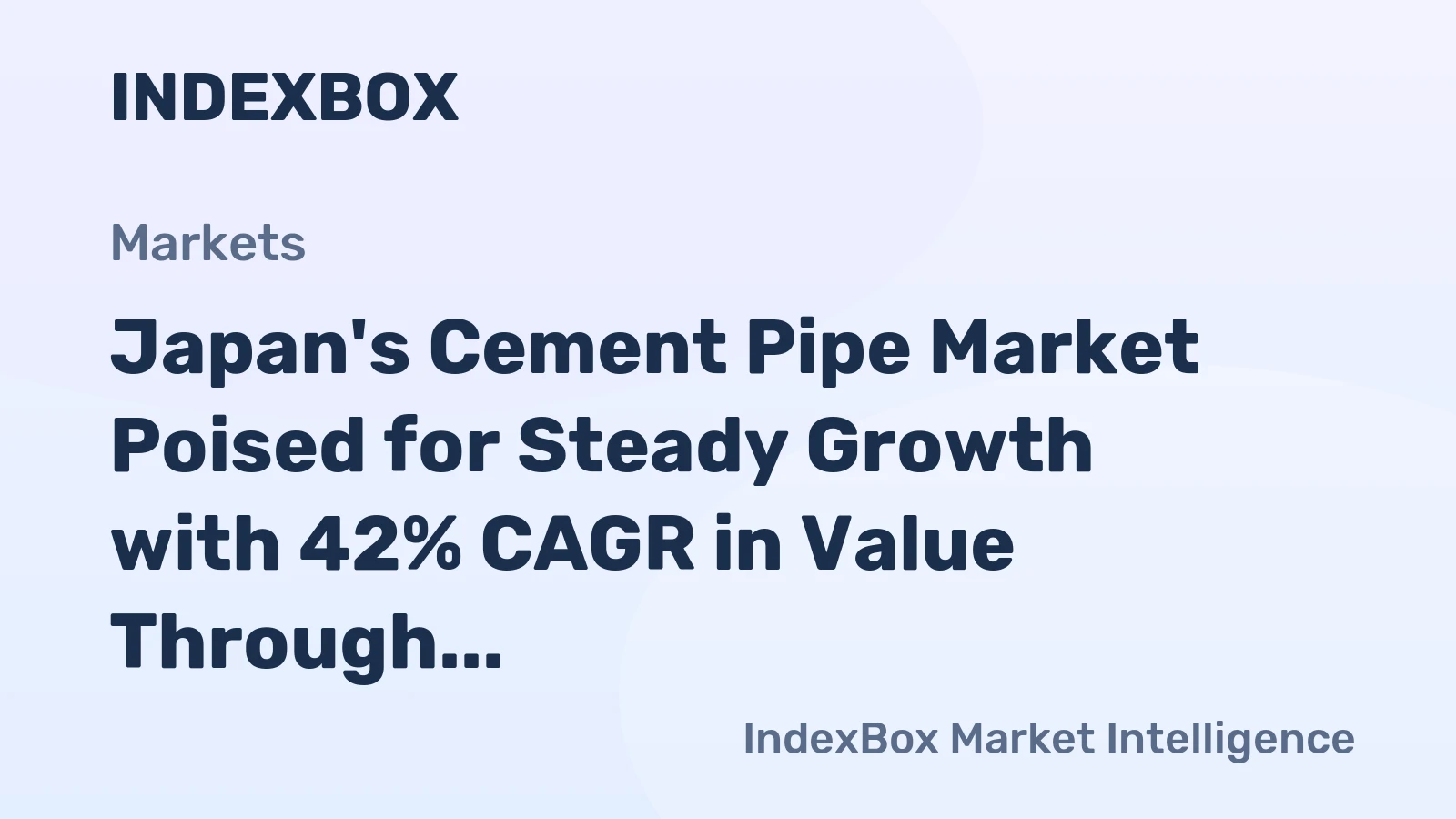 Japan's Cement Pipe Market Poised for Steady Growth with 42% CAGR in Value Through 2035