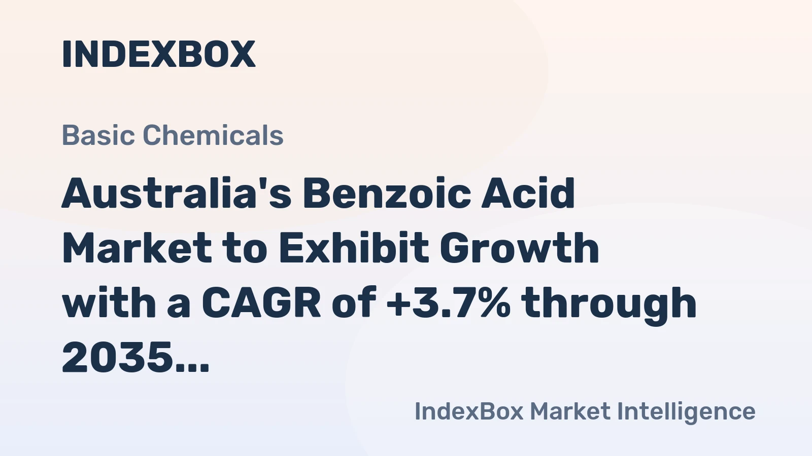 Australia's Benzoic Acid Market to Exhibit Growth with a CAGR of +3.7% through 2035, Reaching $10M