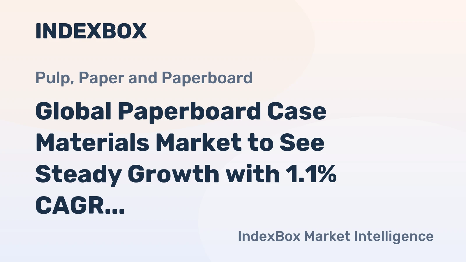 Global Paperboard Case Materials Market to See Steady Growth with 1.1% CAGR from 2024-2035