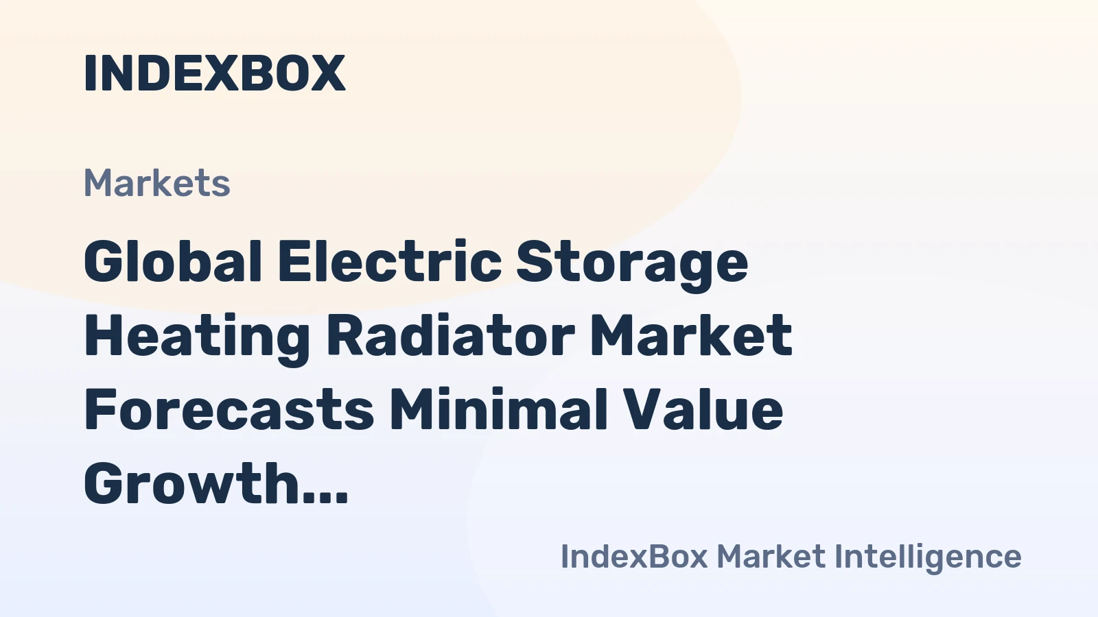 Global Electric Storage Heating Radiator Market Forecasts Minimal Value Growth Despite Rising Demand