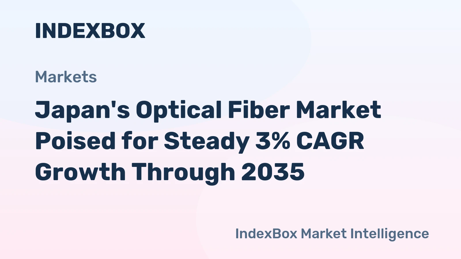 Japan's Optical Fiber Market Poised for Steady 3% CAGR Growth Through 2035
