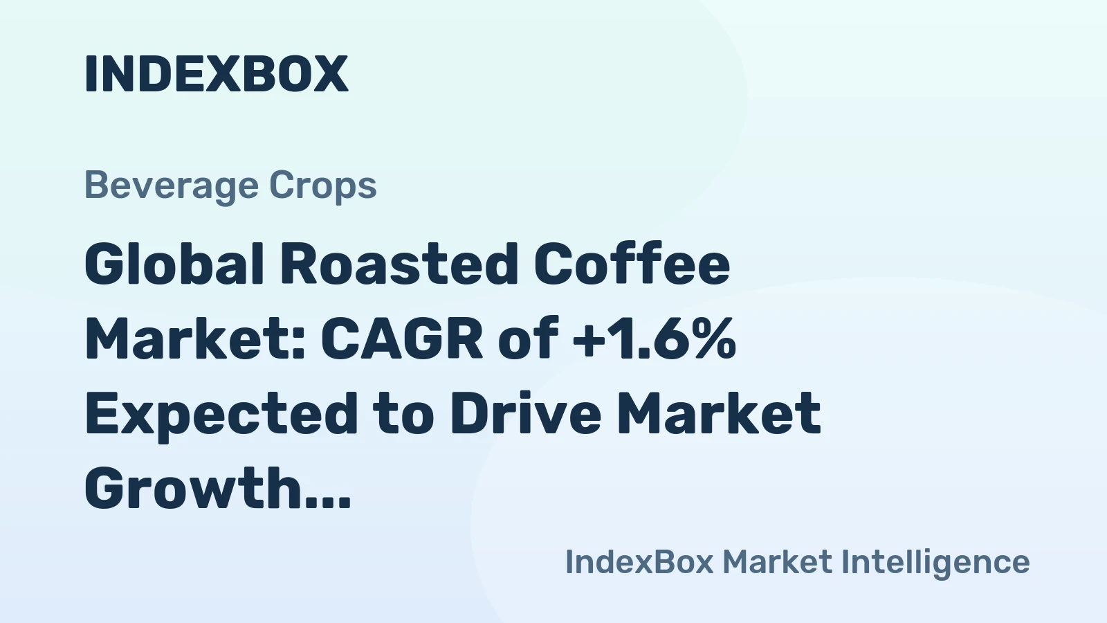 Global Roasted Coffee Market: CAGR of +1.6% Expected to Drive Market Growth through 2035