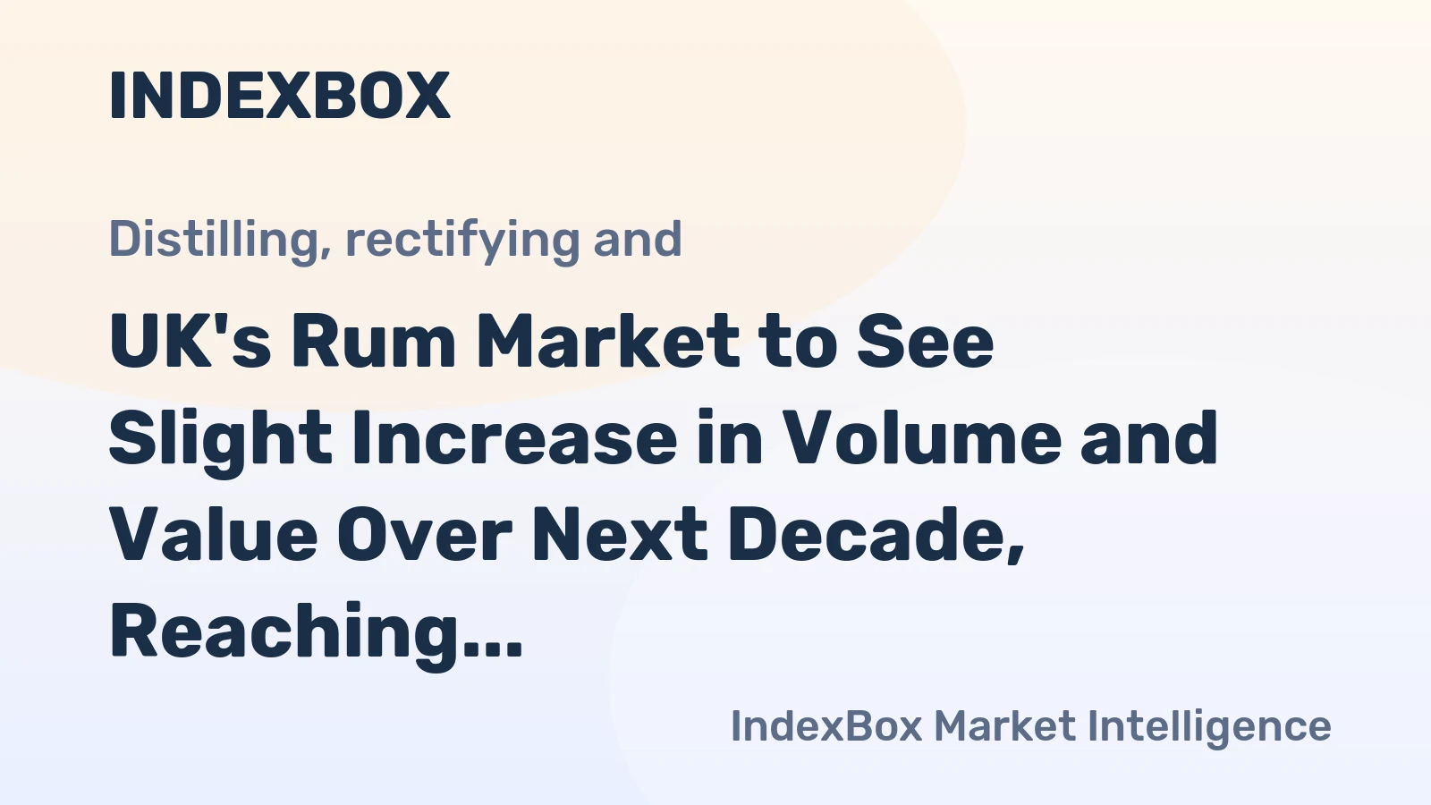 UK's Rum Market to See Slight Increase in Volume and Value Over Next Decade, Reaching 19M Litres and $97M by 2035