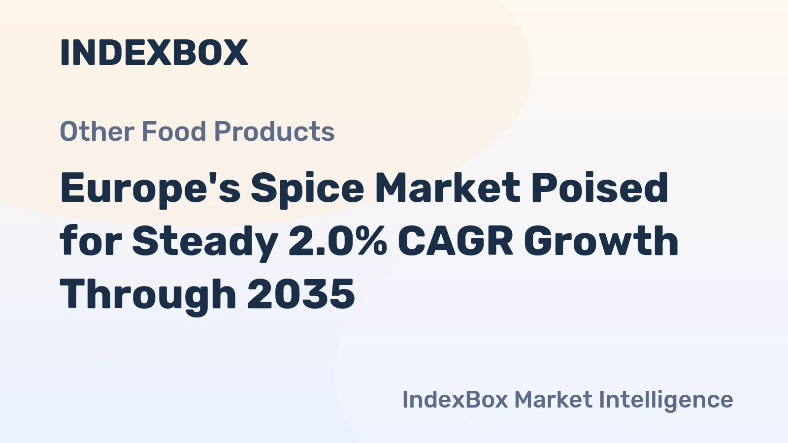 Europe's Spice Market Poised for Steady 2.0% CAGR Growth Through 2035