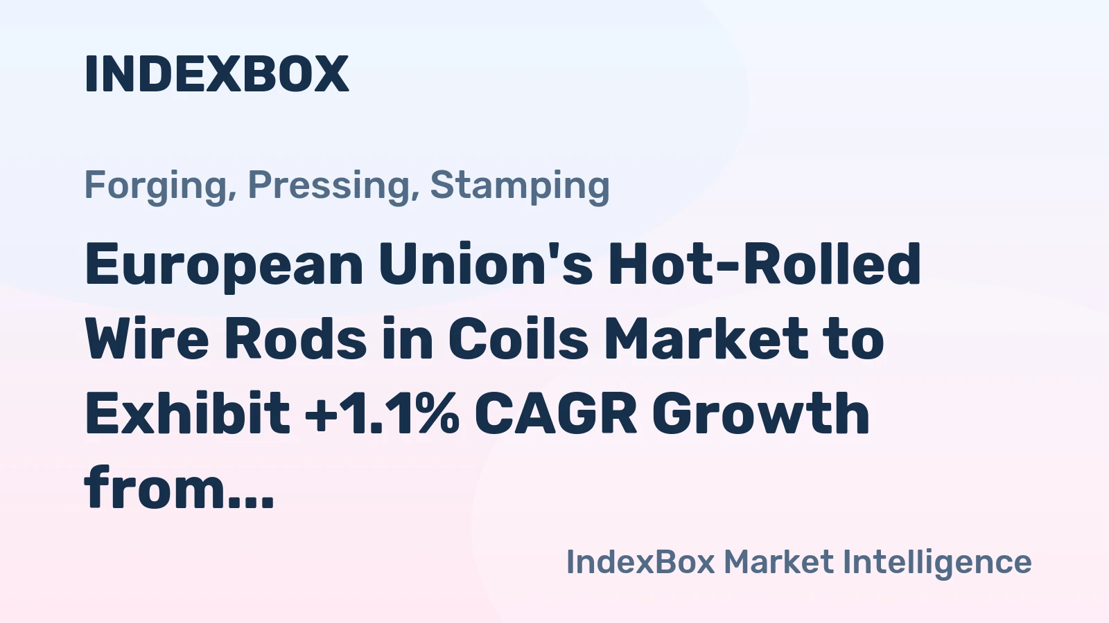 European Union's Hot-Rolled Wire Rods in Coils Market to Exhibit +1.1% CAGR Growth from 2024 to 2035