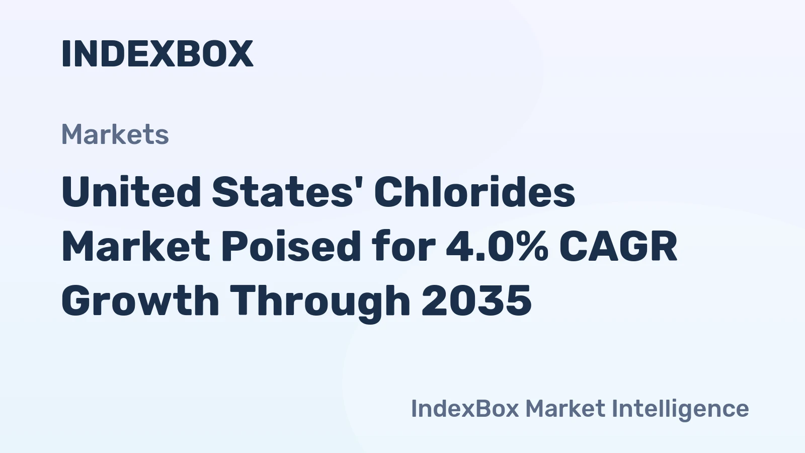 United States' Chlorides Market Poised for 4.0% CAGR Growth Through 2035