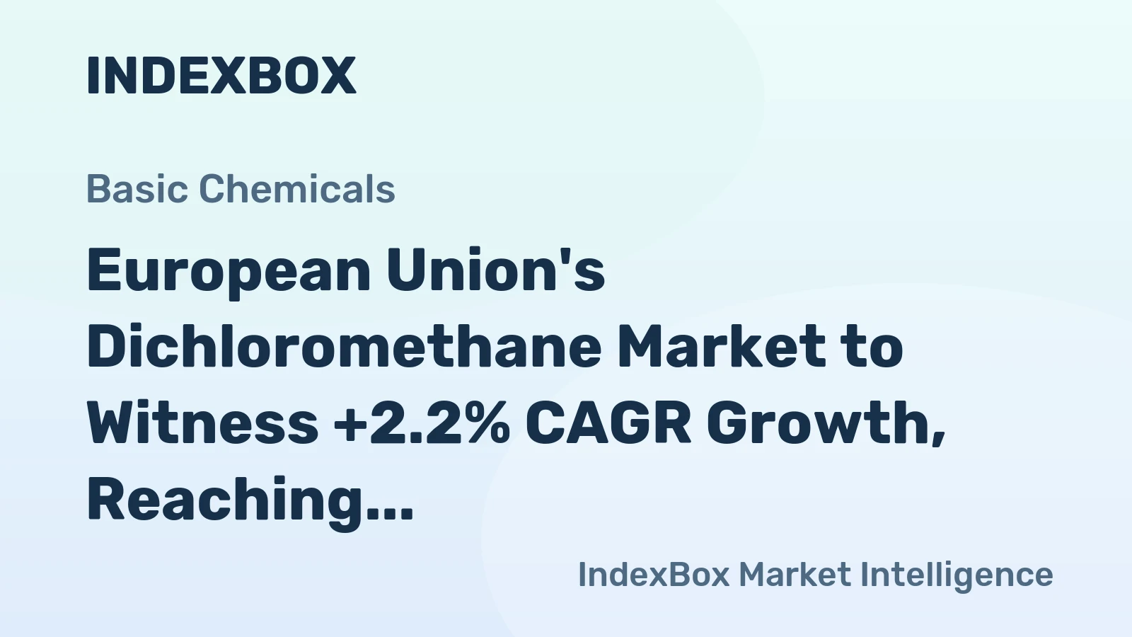 European Union's Dichloromethane Market to Witness +2.2% CAGR Growth, Reaching $175M by 2035