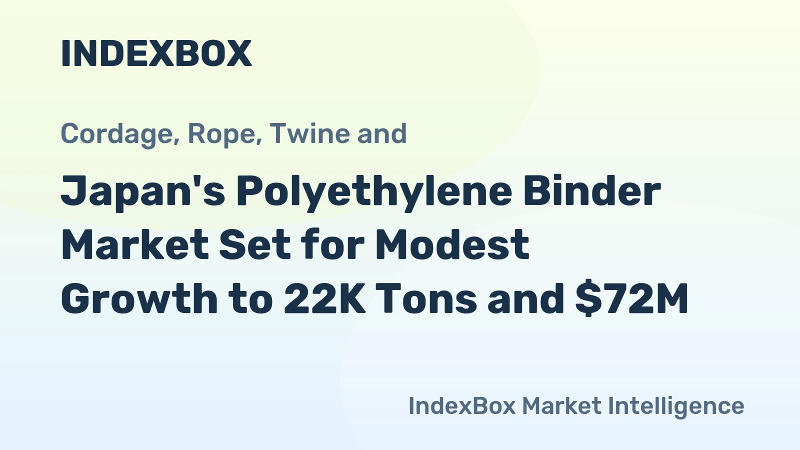 Japan's Polyethylene Binder Market Set for Modest Growth to 22K Tons and $72M