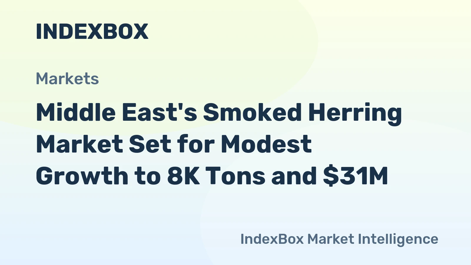 Middle East's Smoked Herring Market Set for Modest Growth to 8K Tons and $31M