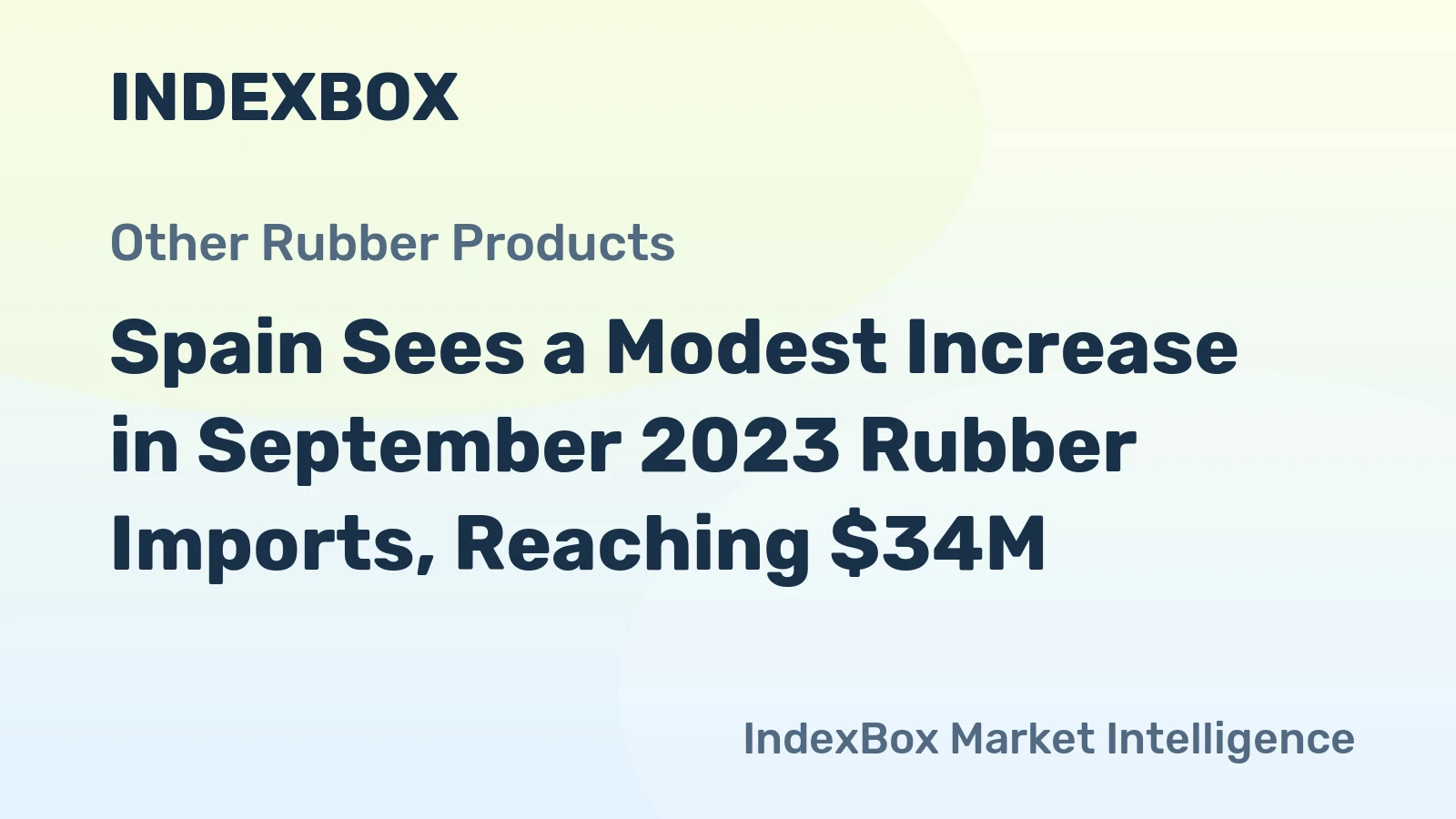 Spain Sees a Modest Increase in September 2023 Rubber Imports, Reaching $34M