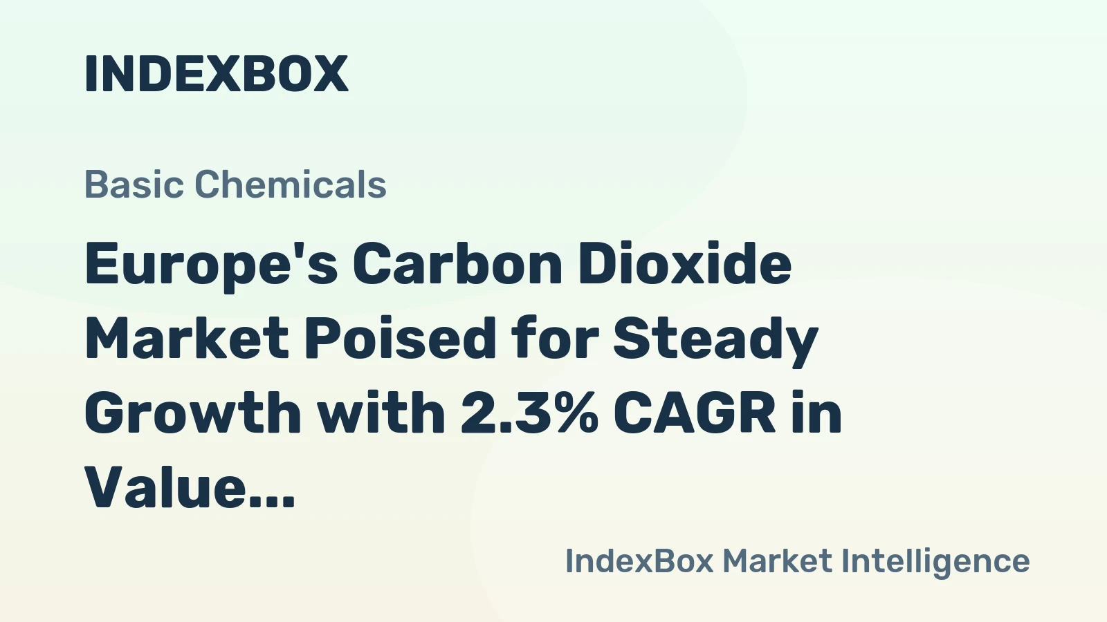Europe's Carbon Dioxide Market Poised for Steady Growth with 2.3% CAGR in Value Through 2035