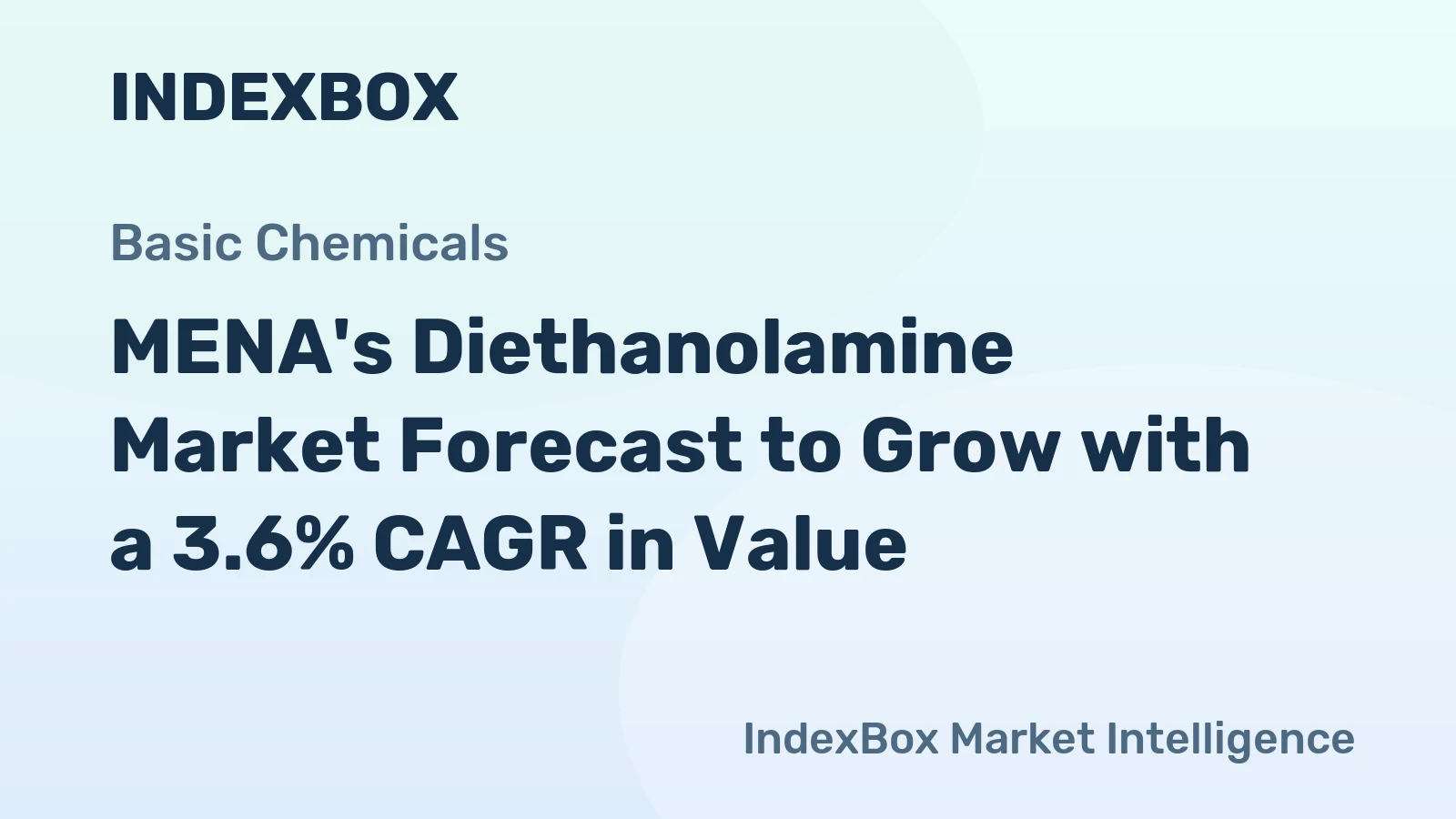MENA's Diethanolamine Market Forecast to Grow with a 3.6% CAGR in Value