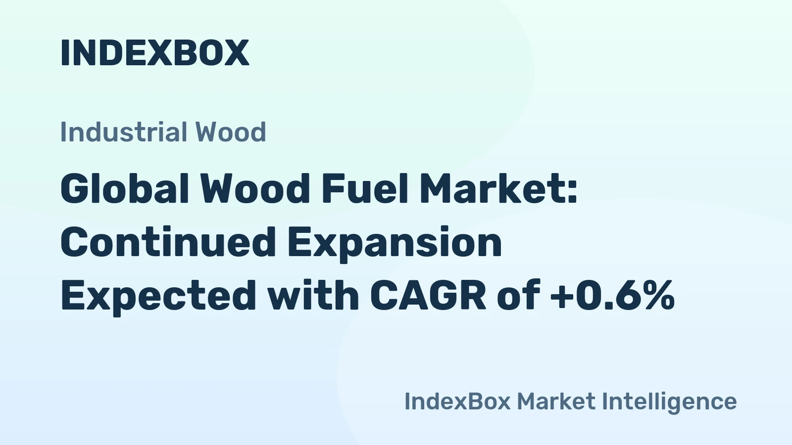 Global Wood Fuel Market: Continued Expansion Expected with CAGR of +0.6%