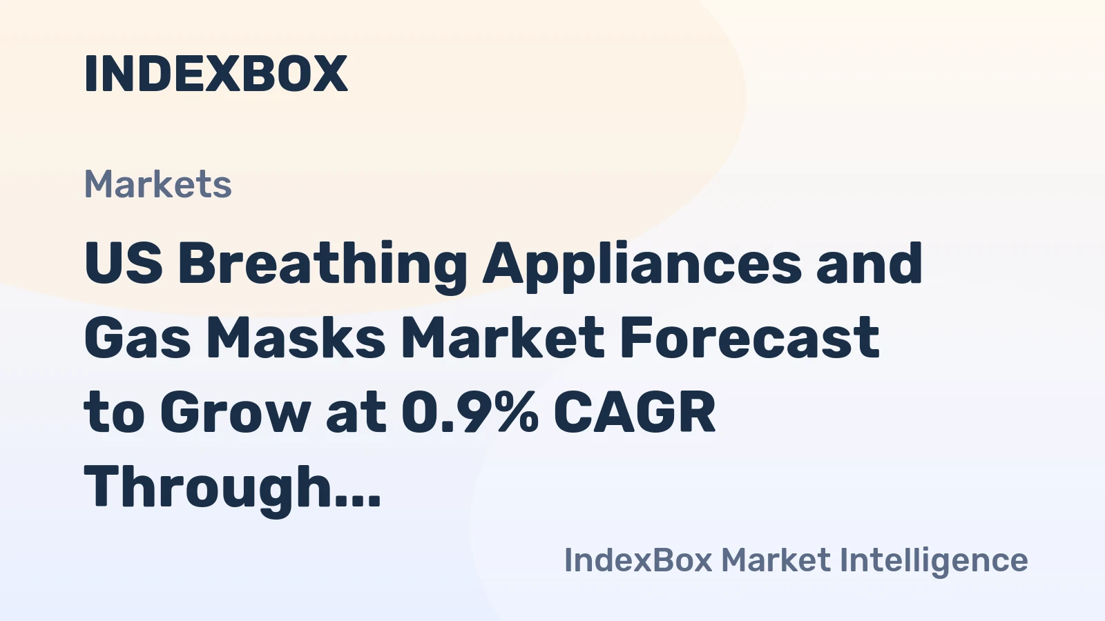 US Breathing Appliances and Gas Masks Market Forecast to Grow at 0.9% CAGR Through 2035