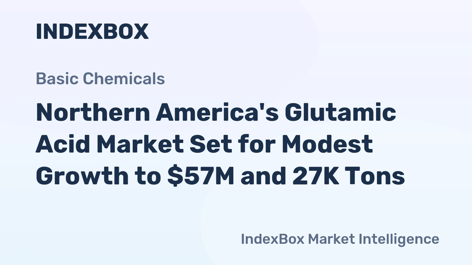 Northern America's Glutamic Acid Market Set for Modest Growth to $57M and 27K Tons