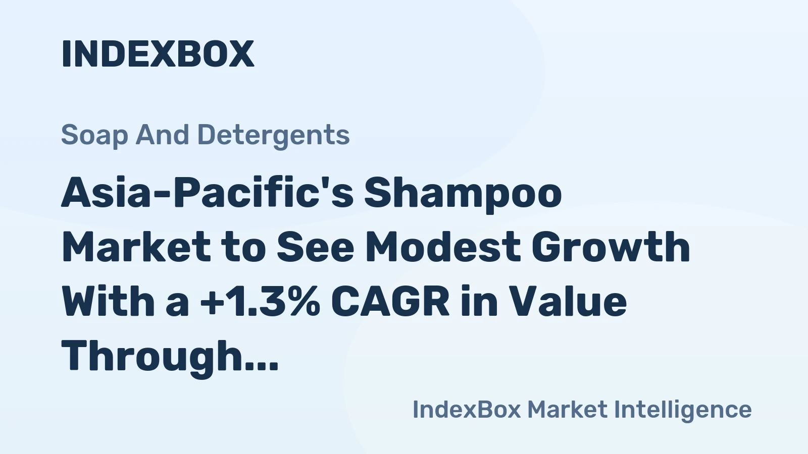 Asia-Pacific's Shampoo Market to See Modest Growth With a +1.3% CAGR in Value Through 2035