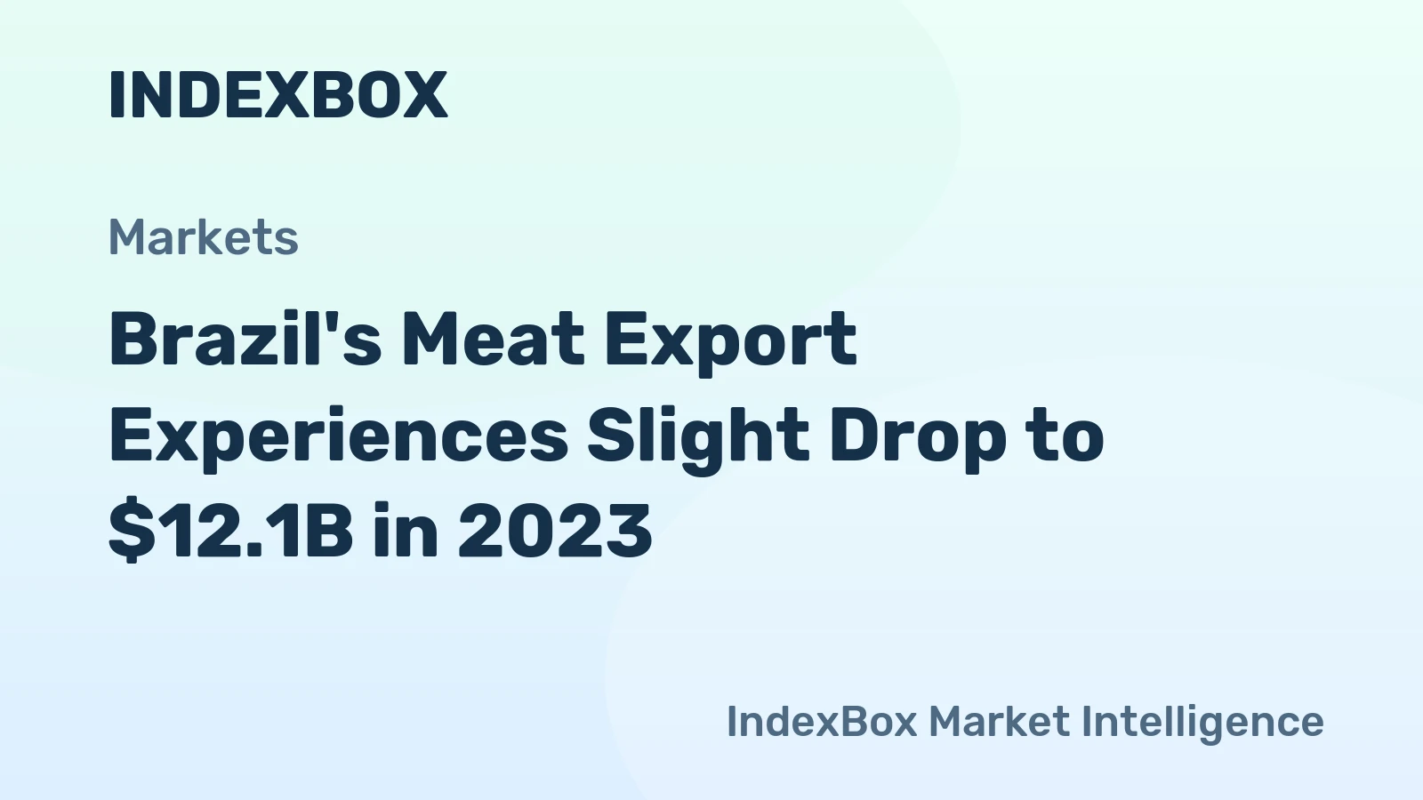 Brazil's Meat Export Experiences Slight Drop to $12.1B in 2023