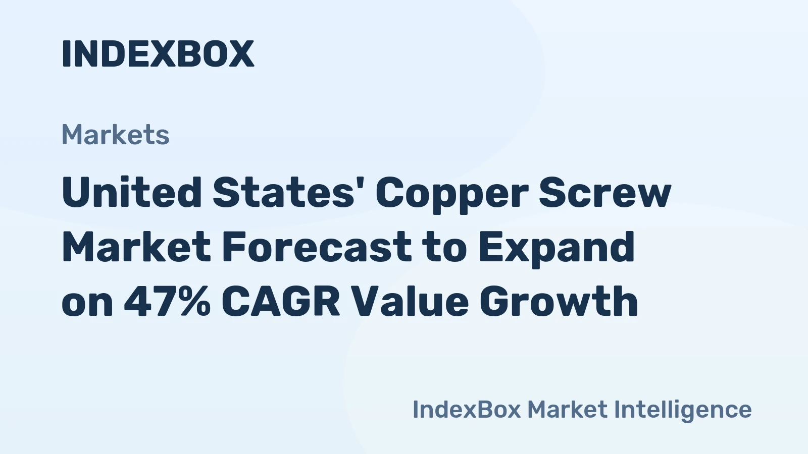 United States' Copper Screw Market Forecast to Expand on 47% CAGR Value Growth