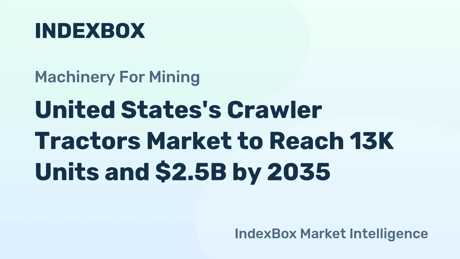 United States's Crawler Tractors Market to Reach 13K Units and $2.5B by 2035