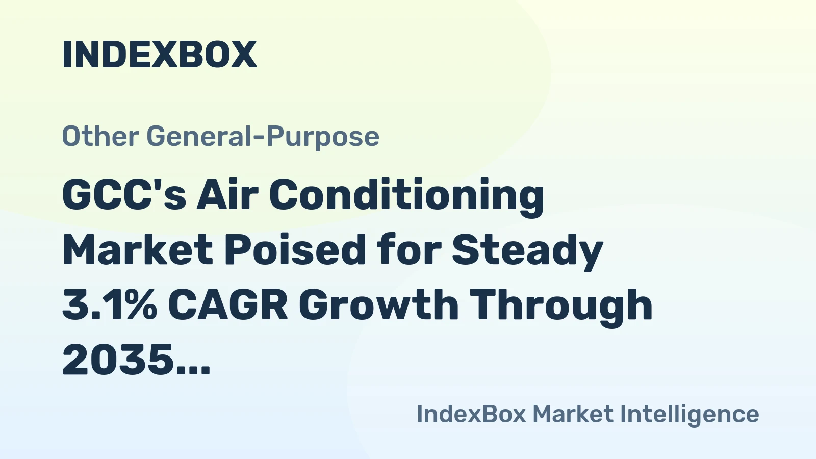 GCC's Air Conditioning Market Poised for Steady 3.1% CAGR Growth Through 2035
