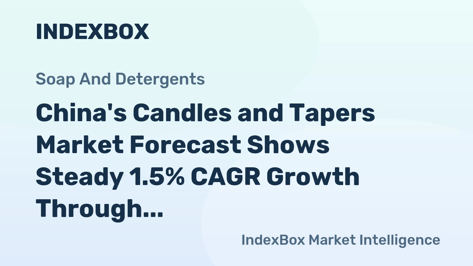China's Candles and Tapers Market Forecast Shows Steady 1.5% CAGR Growth Through 2035