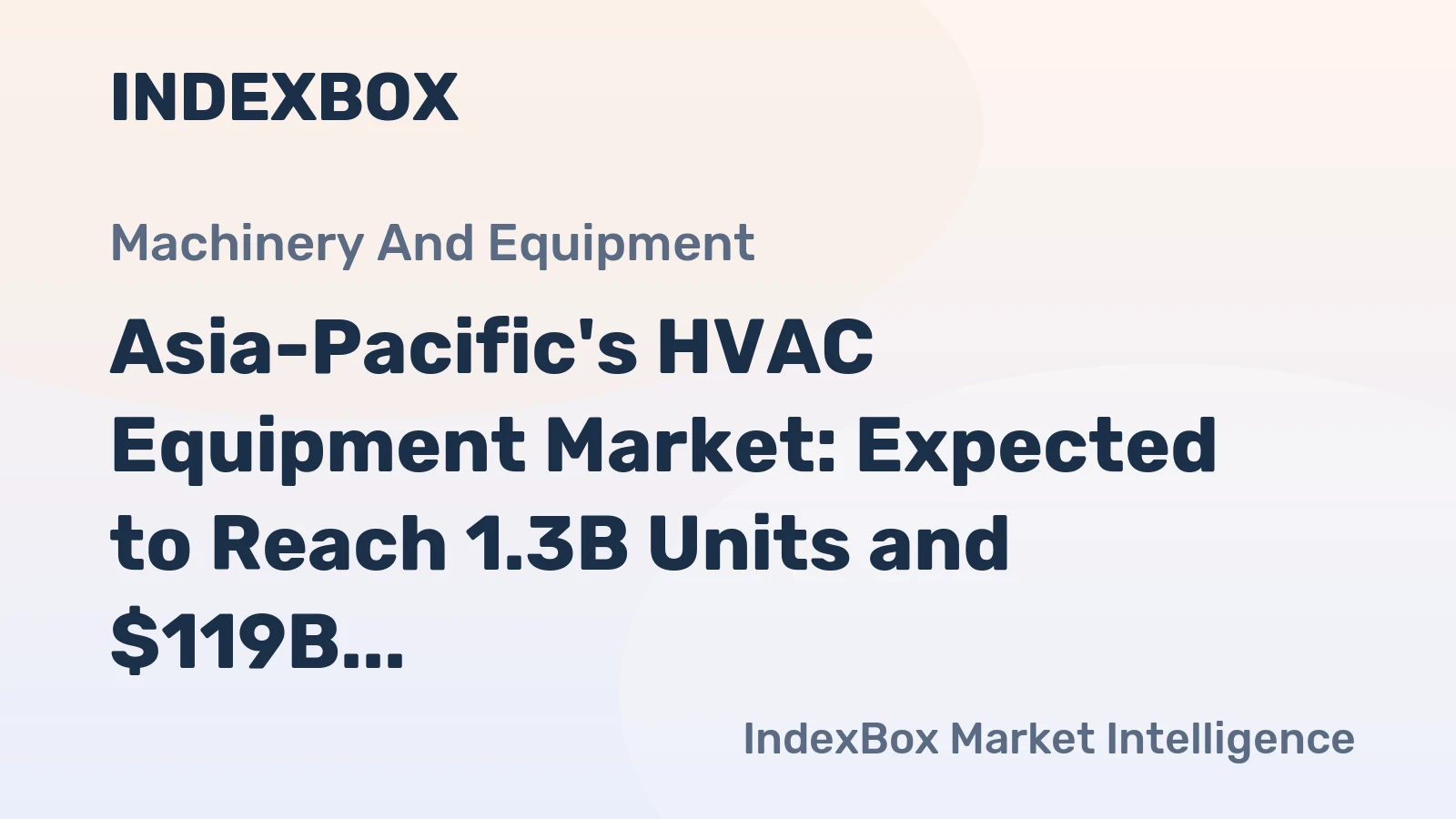 Asia-Pacific's HVAC Equipment Market: Expected to Reach 1.3B Units and $119B by 2035