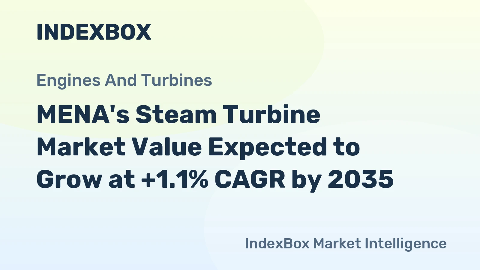 MENA's Steam Turbine Market Value Expected to Grow at +1.1% CAGR by 2035