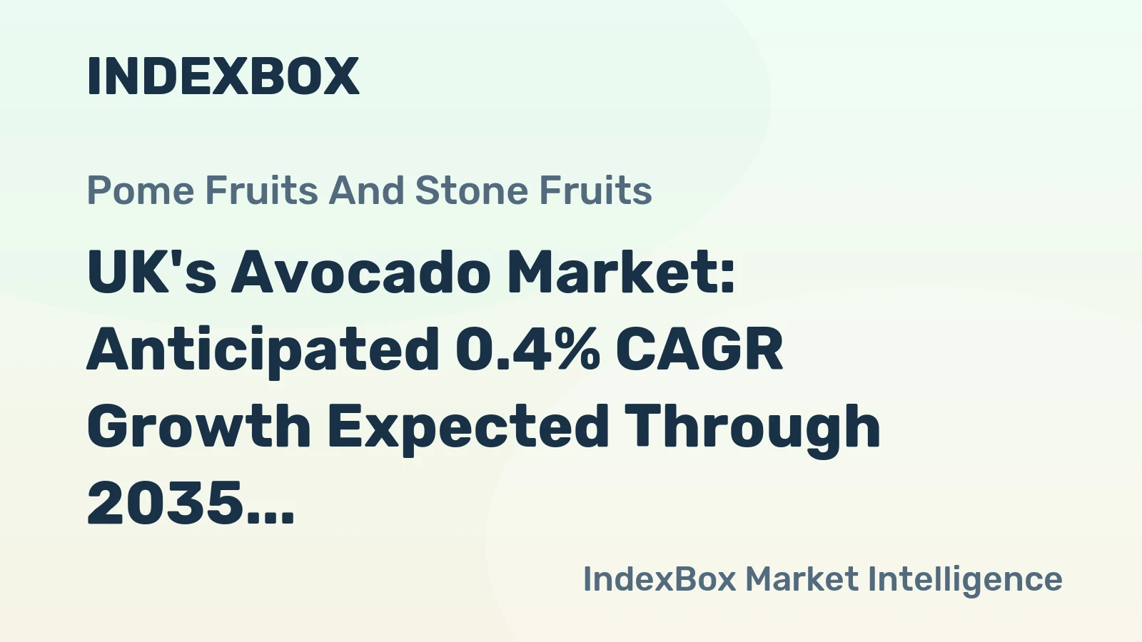UK's Avocado Market: Anticipated 0.4% CAGR Growth Expected Through 2035