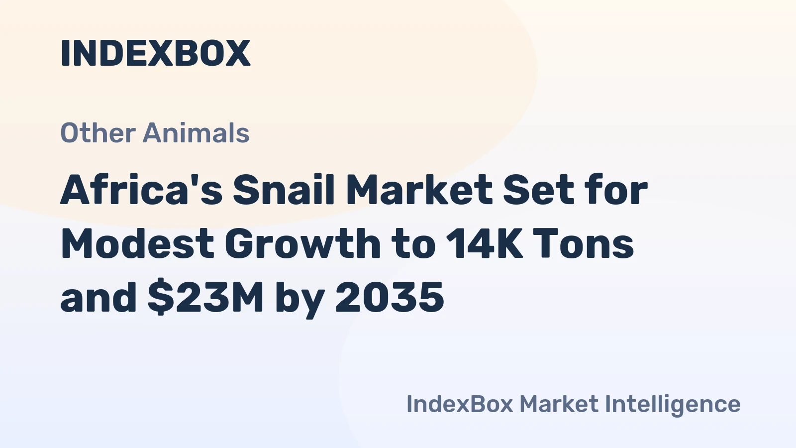 Africa's Snail Market Set for Modest Growth to 14K Tons and $23M by 2035