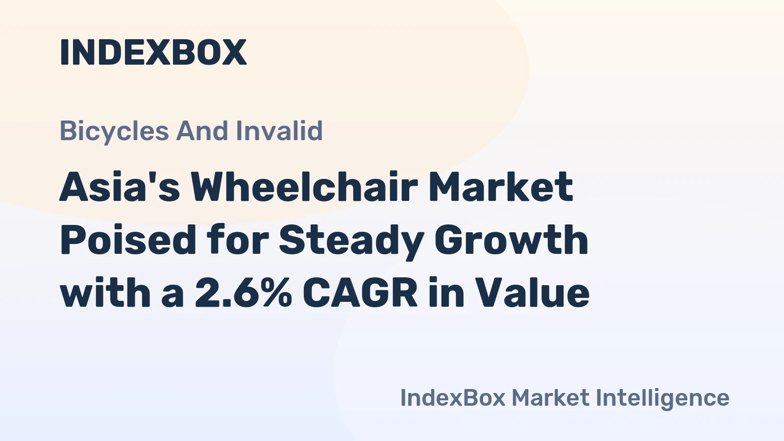 Asia's Wheelchair Market Poised for Steady Growth with a 2.6% CAGR in Value