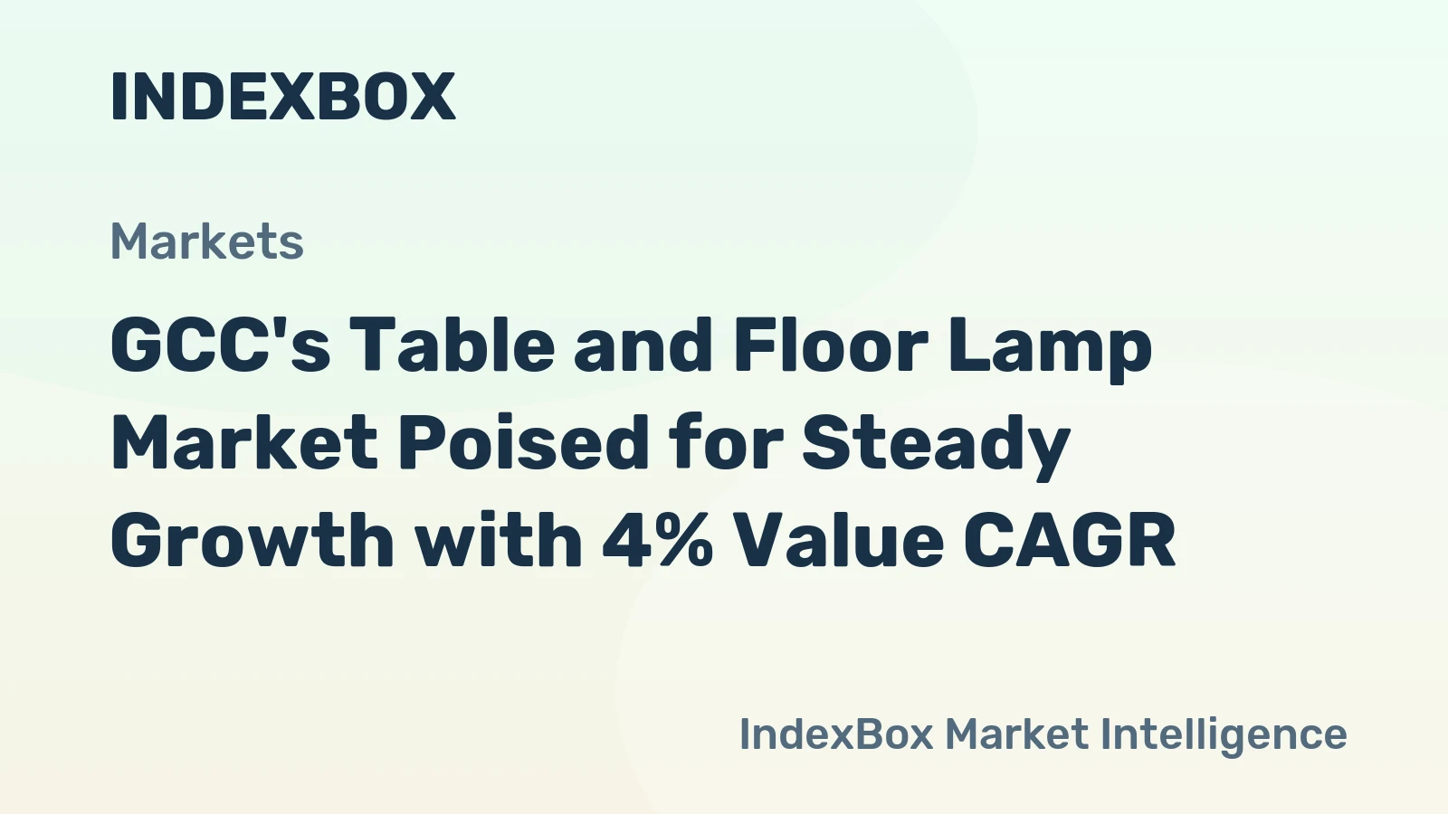 GCC's Table and Floor Lamp Market Poised for Steady Growth with 4% Value CAGR