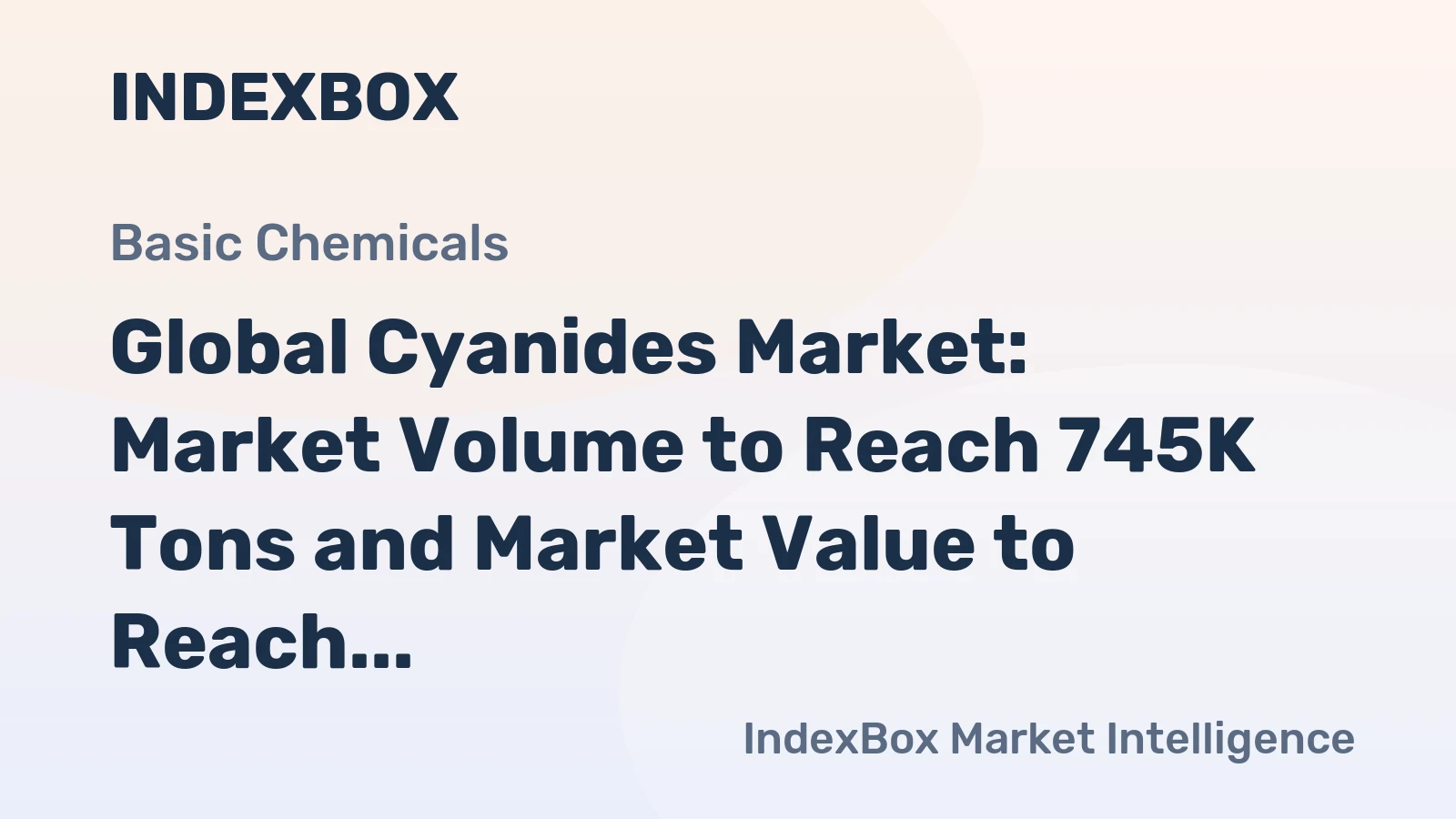Global Cyanides Market: Market Volume to Reach 745K Tons and Market Value to Reach $2B by 2035