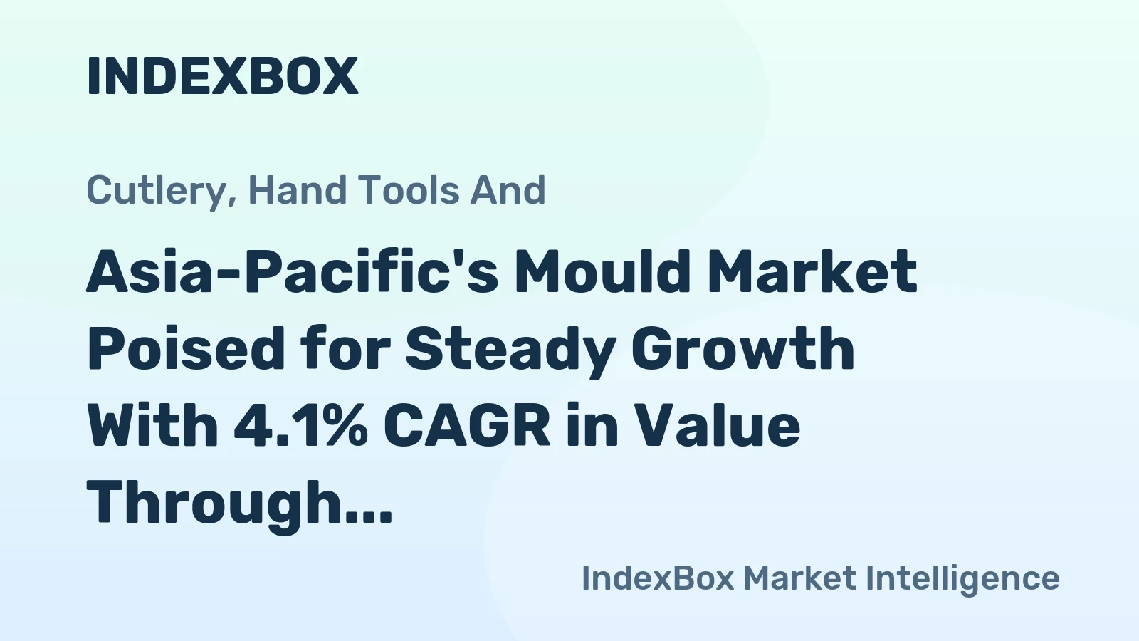 Asia-Pacific's Mould Market Poised for Steady Growth With 4.1% CAGR in Value Through 2035