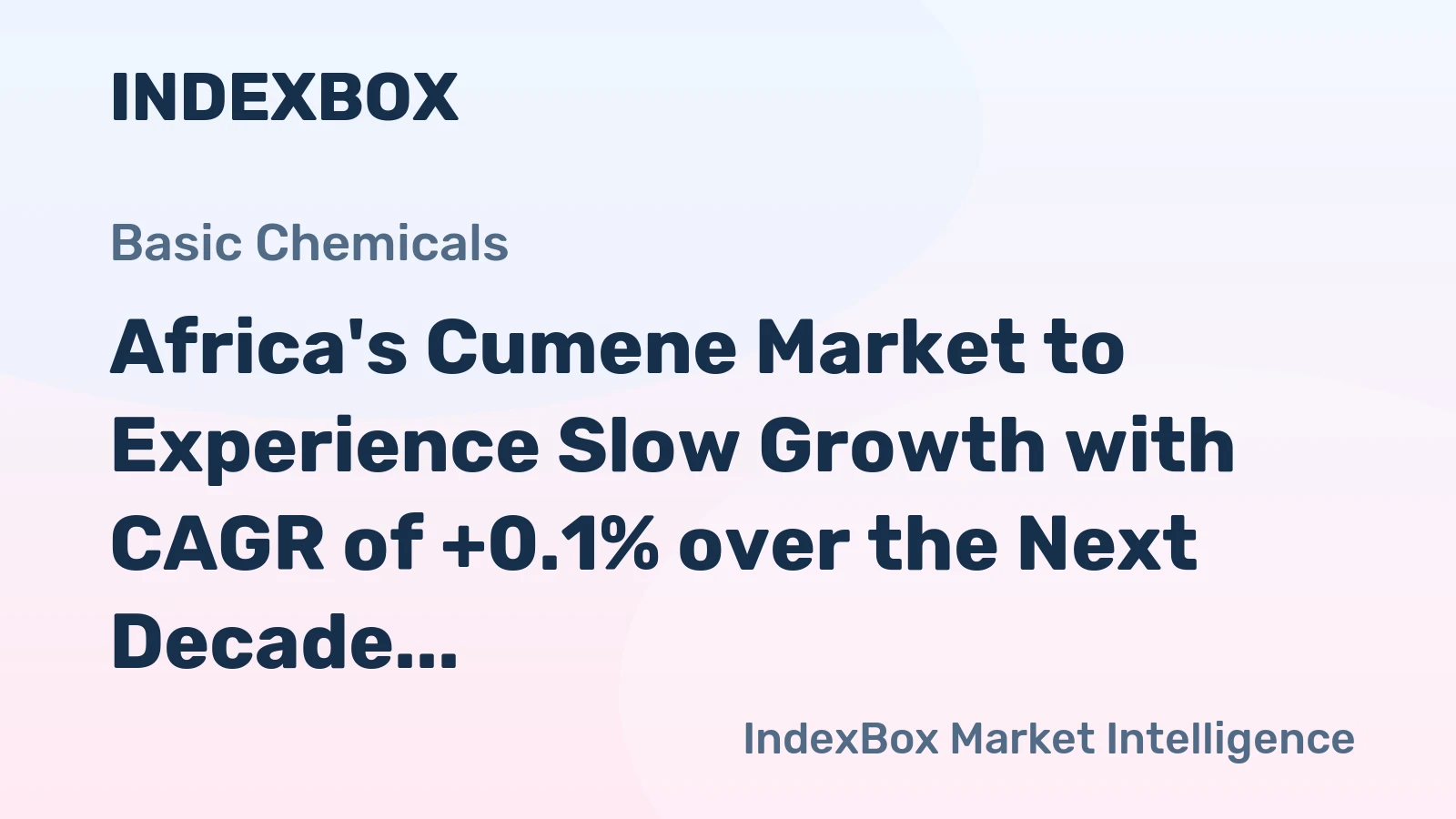 Africa's Cumene Market to Experience Slow Growth with CAGR of +0.1% over the Next Decade