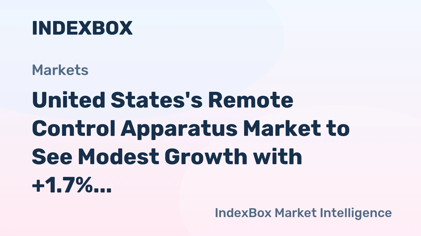 United States's Remote Control Apparatus Market to See Modest Growth with +1.7% CAGR Reaching 144M Units by 2035