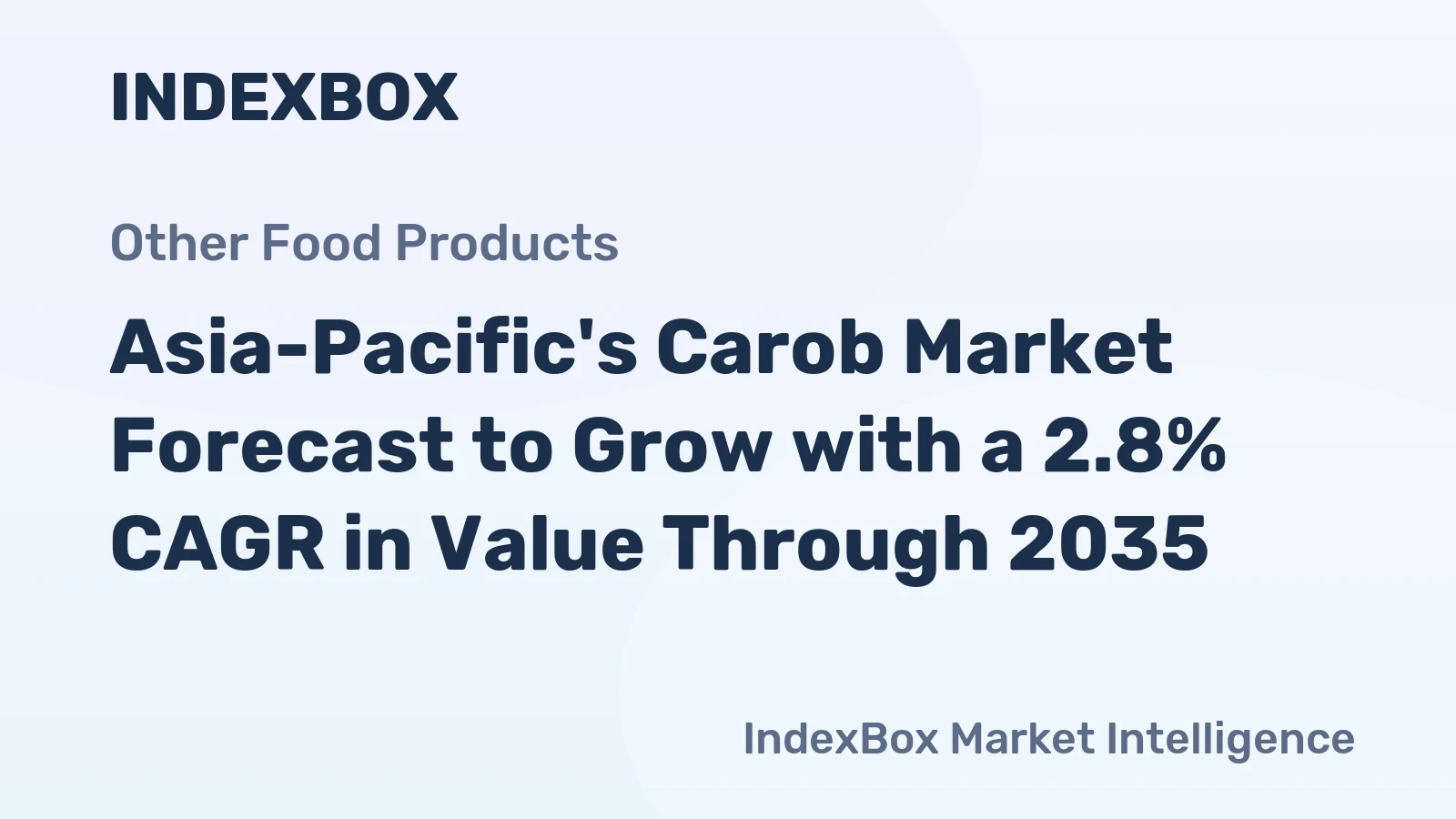 Asia-Pacific's Carob Market Forecast to Grow with a 2.8% CAGR in Value Through 2035