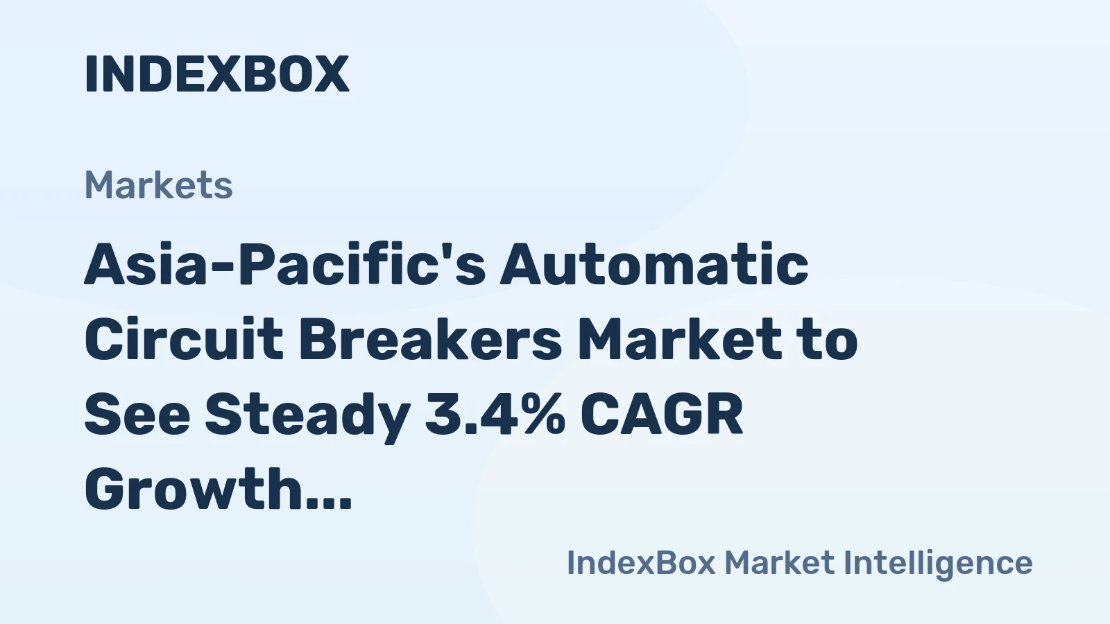 Asia-Pacific's Automatic Circuit Breakers Market to See Steady 3.4% CAGR Growth Through 2035